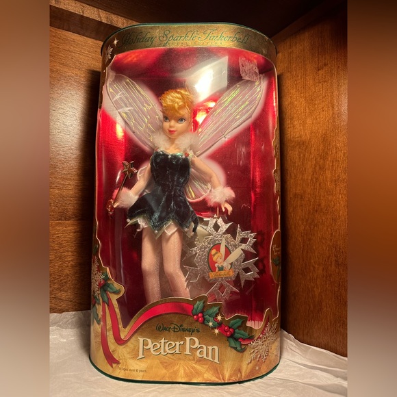 Barbie | Toys | Barbie Doll Disney Peter Pan Tinkerbell Holiday Sparkle ...